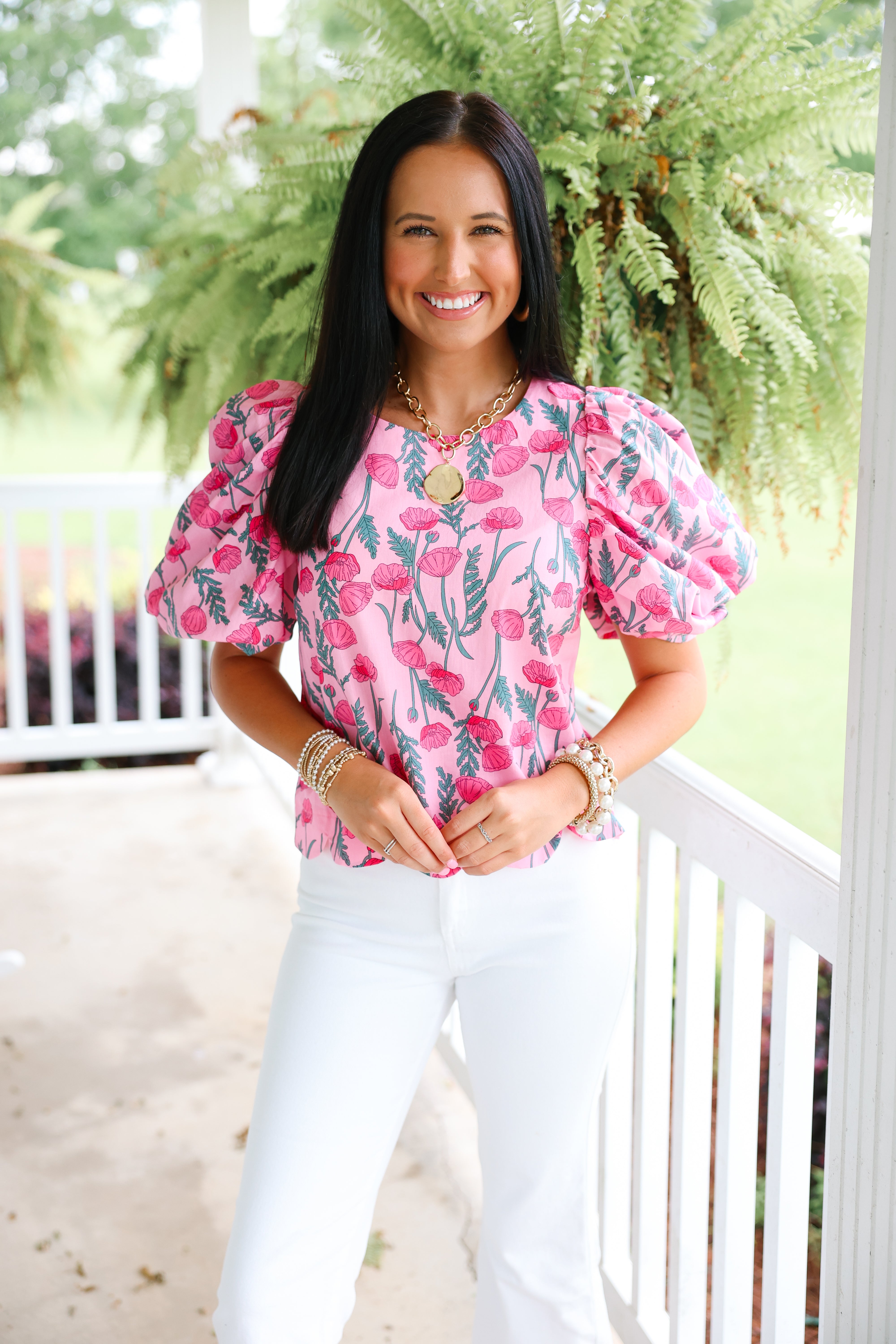 Poppy Field Scalloped Top – Allie Lynn's Boutique